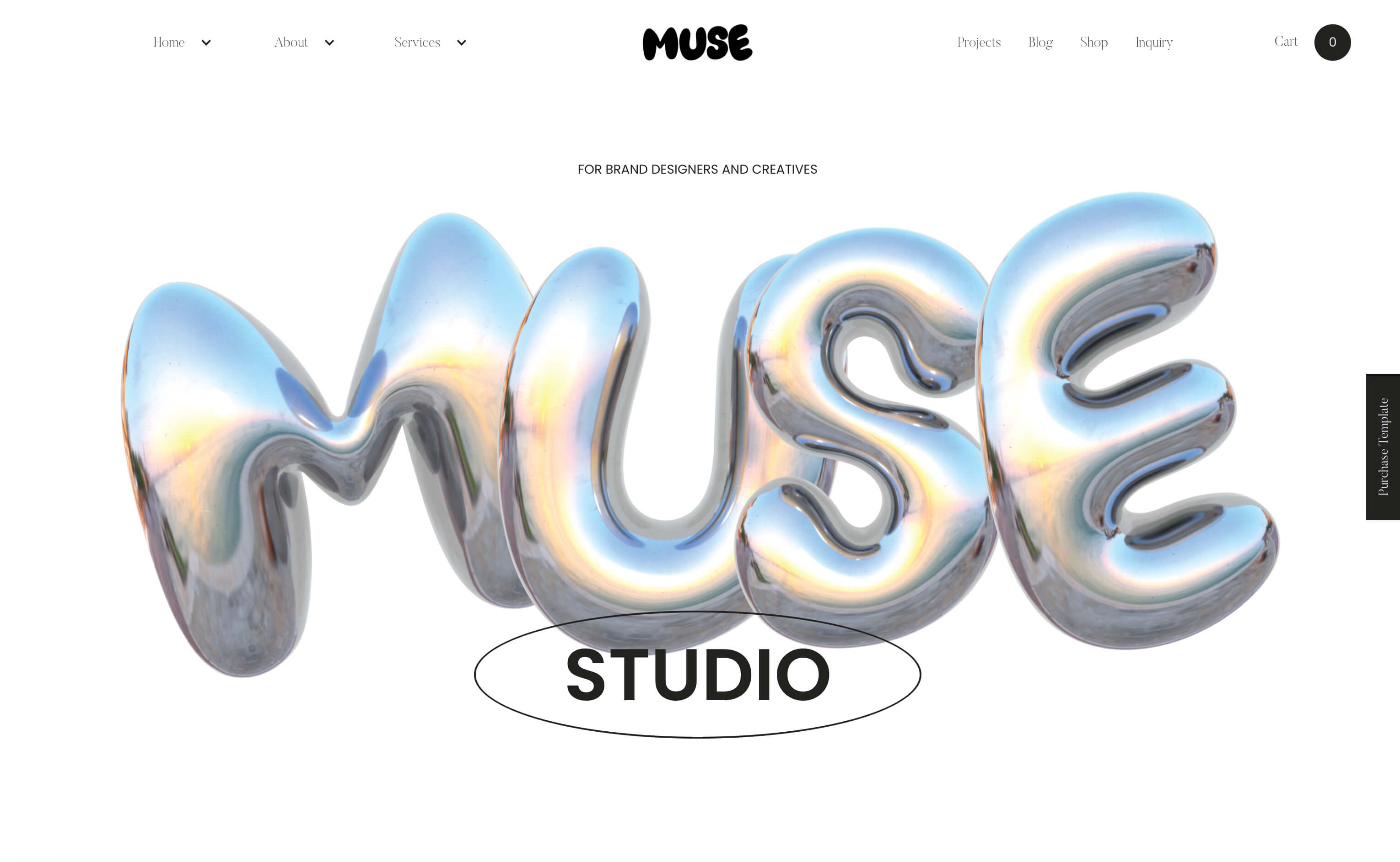 Muse Studio - Webflow Ecommerce website template